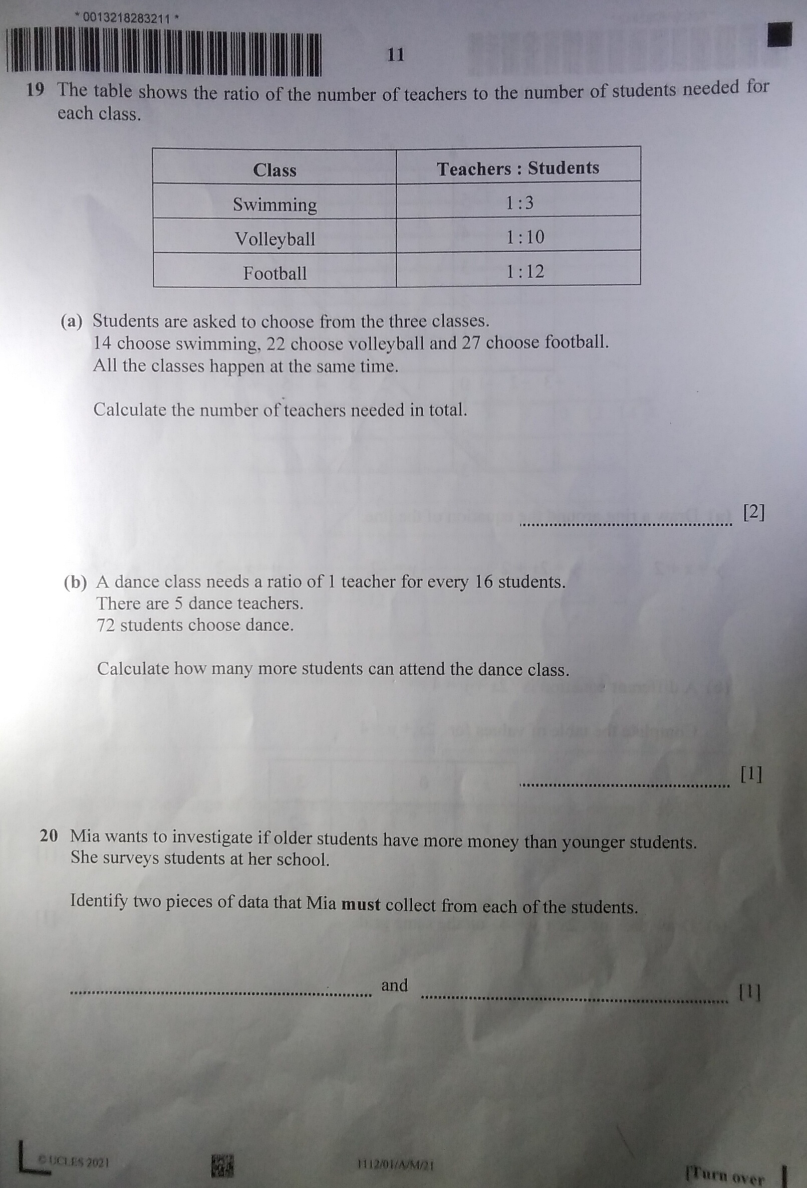 2021 CHECKPOINT MATHEMATICS QUESTIONS AND SOLUTIONS – PAPER 1 – EdMaths