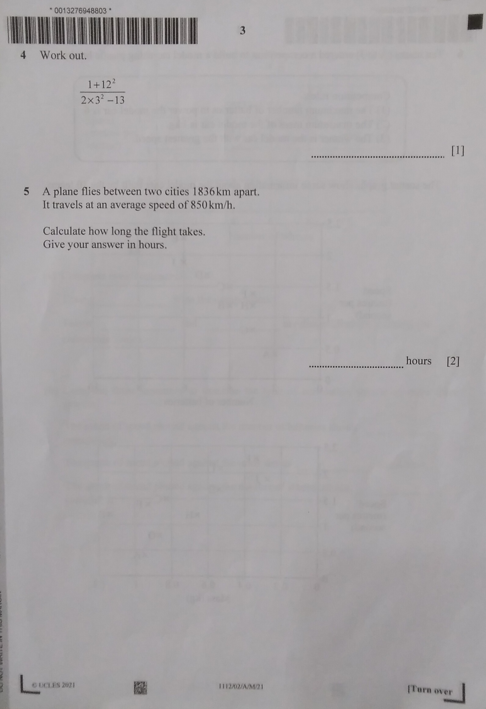 2021 CHECKPOINT MATHEMATICS QUESTIONS AND SOLUTIONS – PAPER 2 – EdMaths