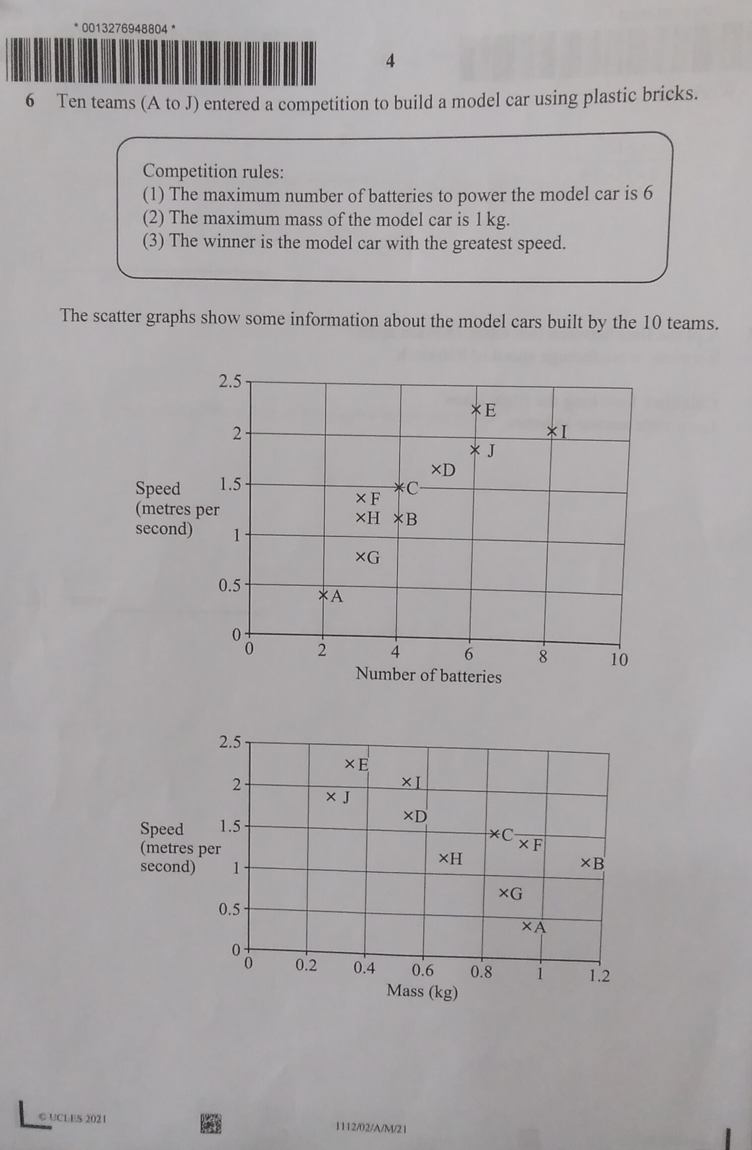 2021 CHECKPOINT MATHEMATICS QUESTIONS AND SOLUTIONS – PAPER 2 – EdMaths