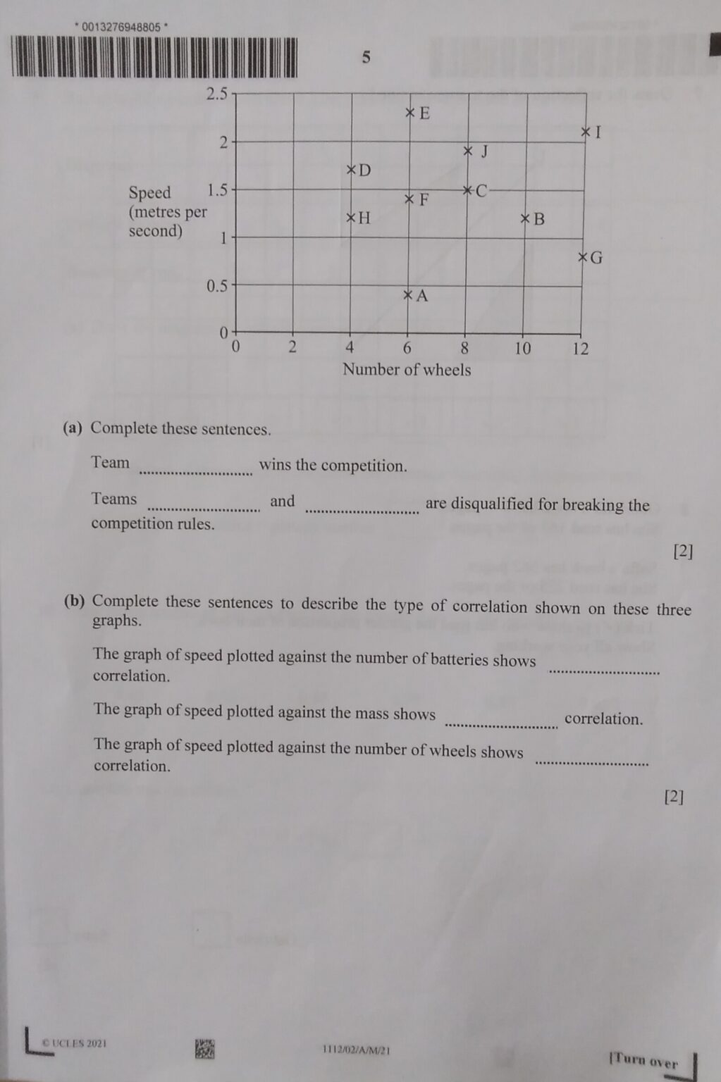 2021 CHECKPOINT MATHEMATICS QUESTIONS AND SOLUTIONS – PAPER 2 – EdMaths