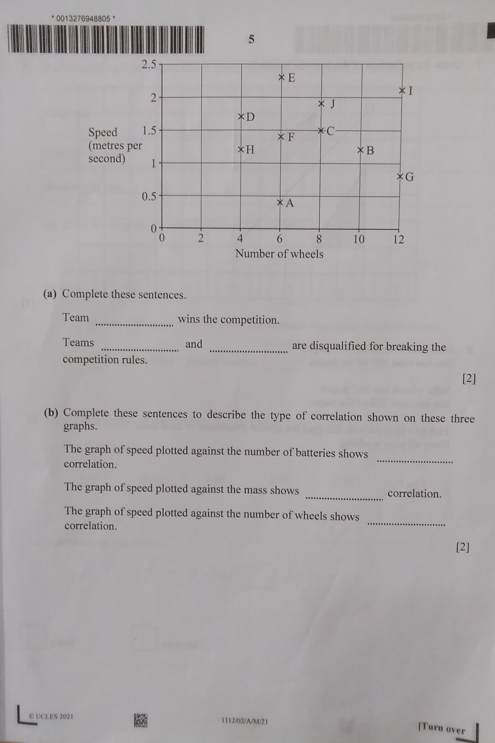 2021 CHECKPOINT MATHEMATICS QUESTIONS AND SOLUTIONS – PAPER 2 – EdMaths