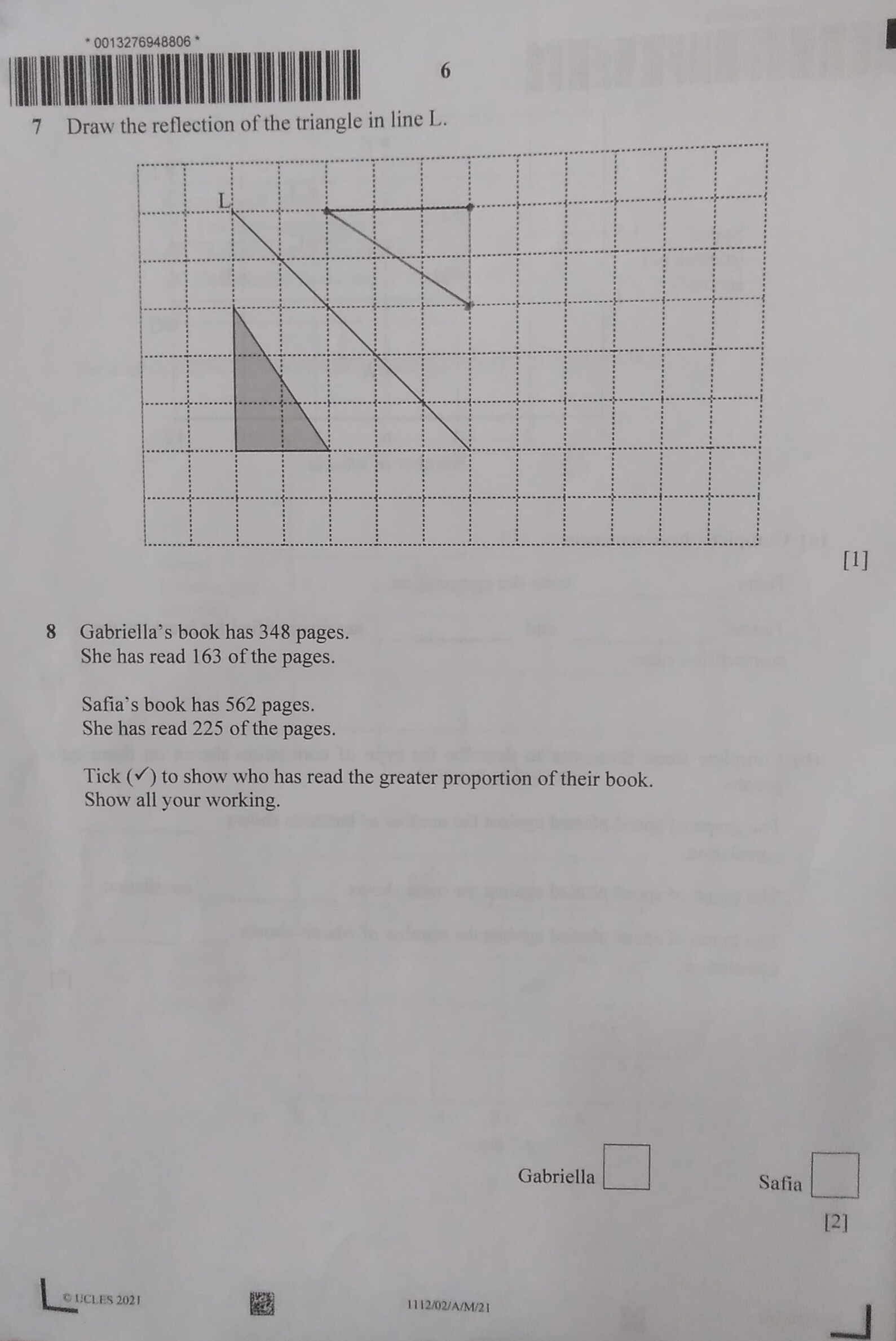 2021 CHECKPOINT MATHEMATICS QUESTIONS AND SOLUTIONS – PAPER 2 – EdMaths